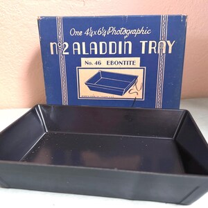 Vintage Burke & James Aladdin No. 2 Photographic Tray No. 46 Ebontite ...