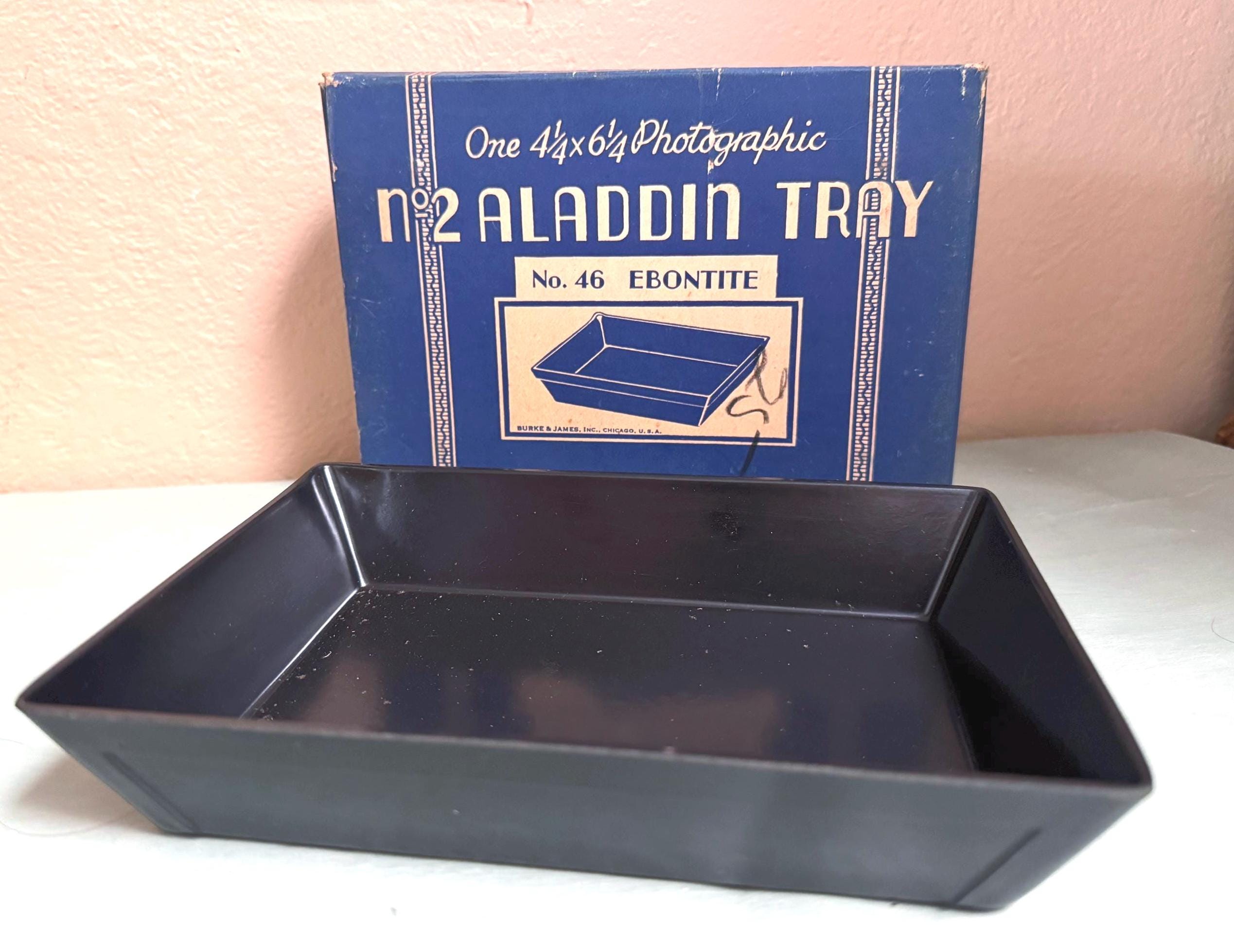 Vintage Burke & James Aladdin No. 2 Photographic Tray No. 46 Ebontite ...