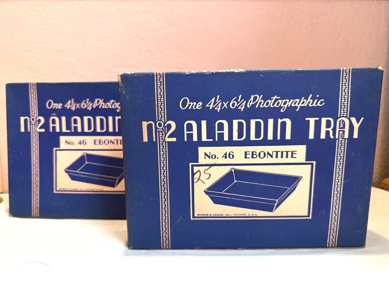 Vintage Burke & James Aladdin No. 2 Photographic Tray No. 46 Ebontite ...