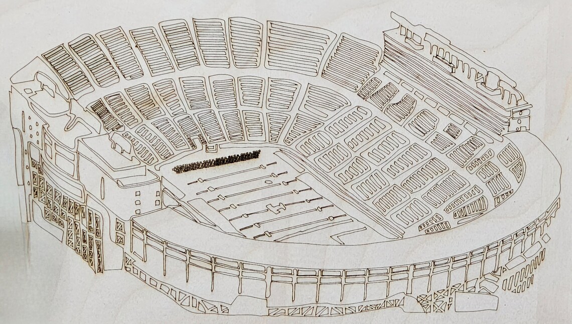 Neyland Stadium Line Drawing SVG - Etsy