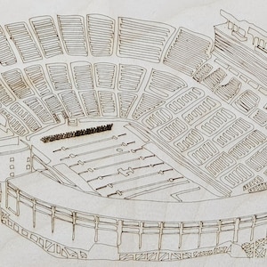 Neyland Stadium Line Drawing SVG - Etsy
