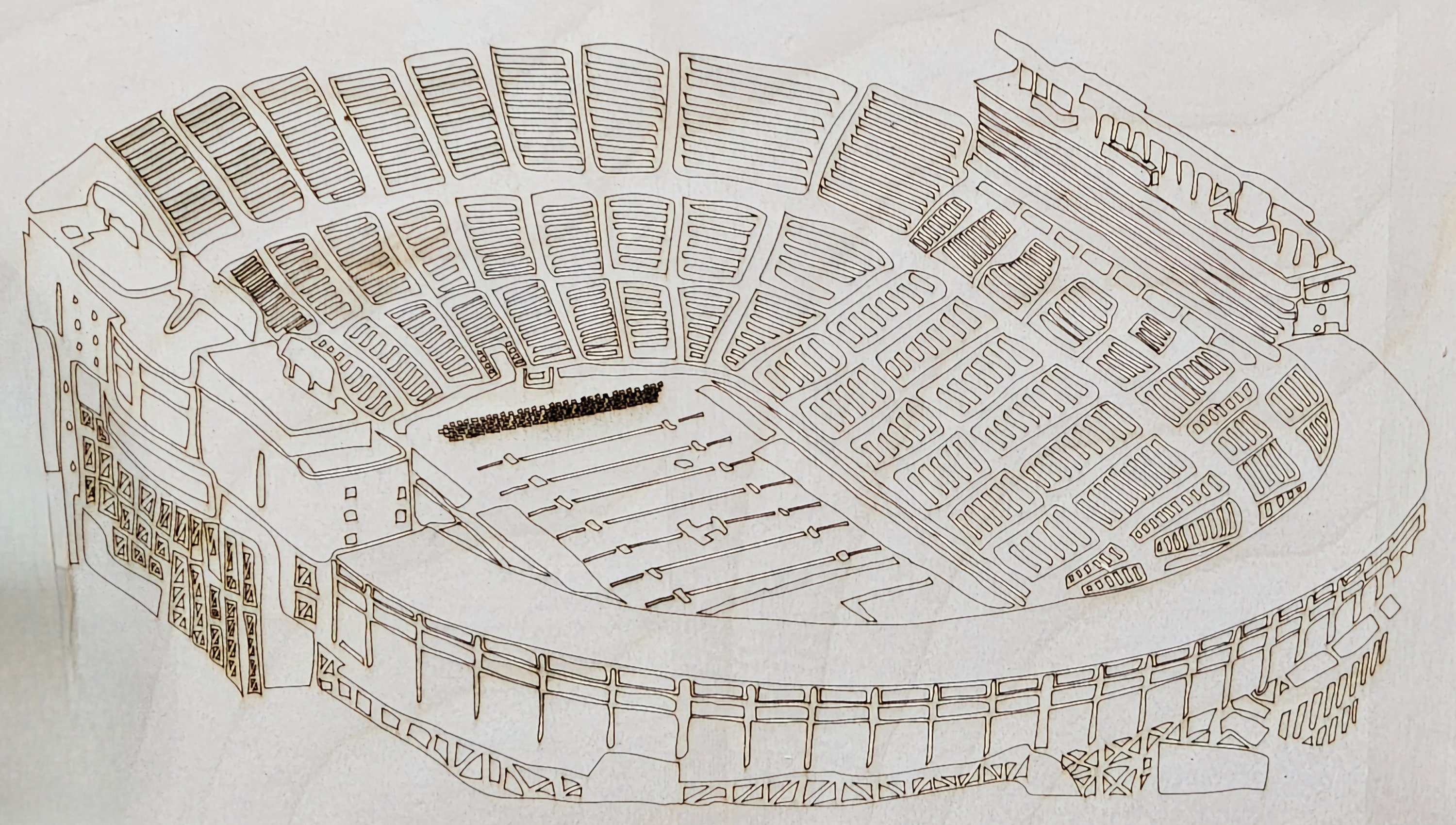Neyland Stadium Line Drawing SVG - Etsy