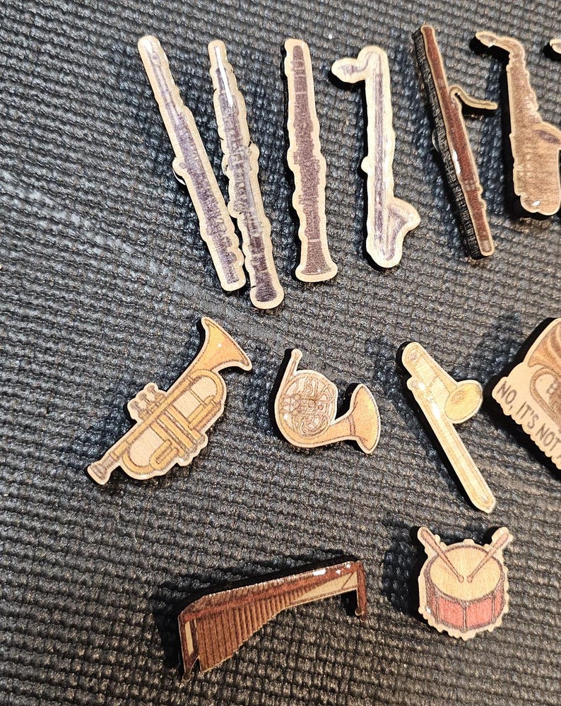 Musical Instrument Pins - Etsy