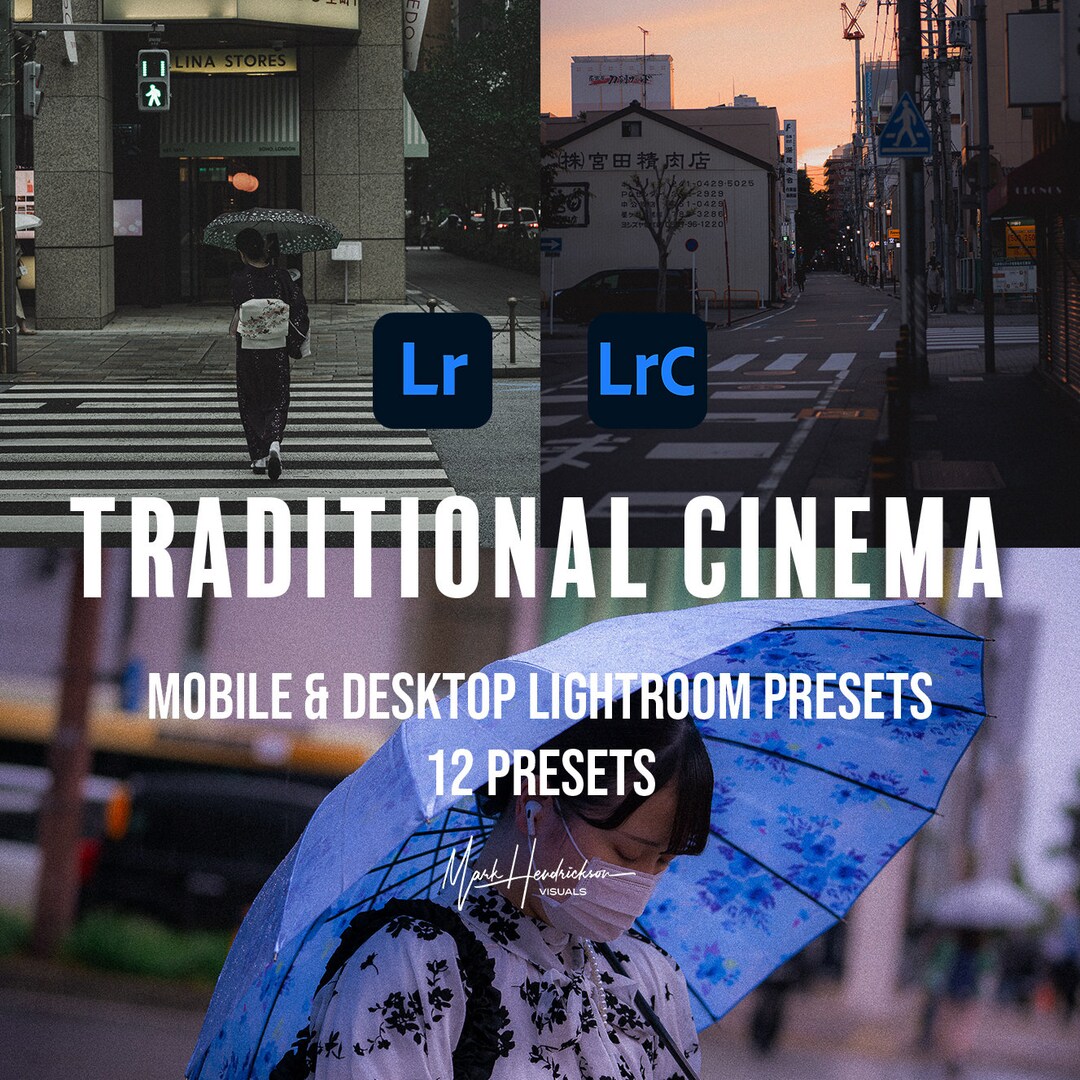 TRADITIONAL CINEMA 12 Lightroom Mobile & Desktop Presets - Etsy