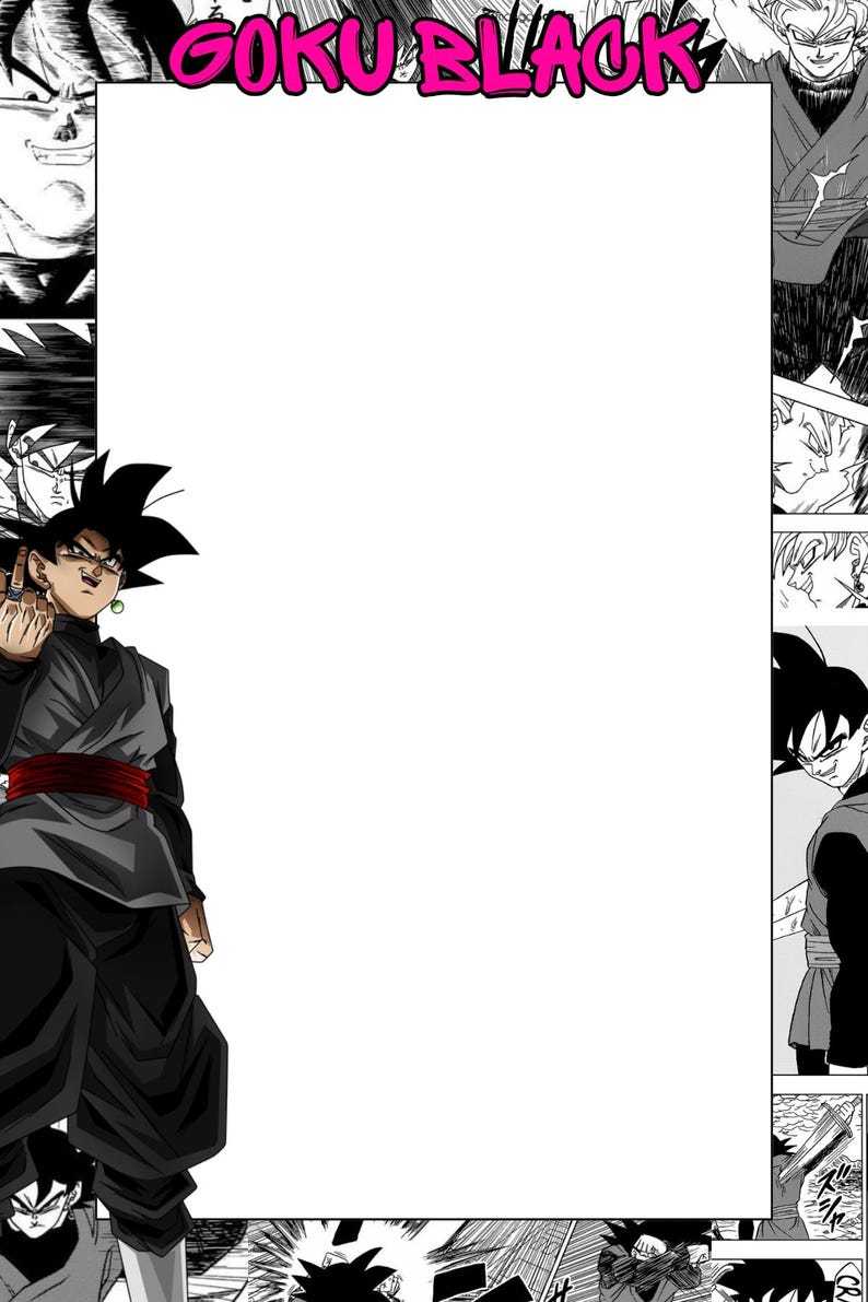 Goku Black Custom Frames - Etsy