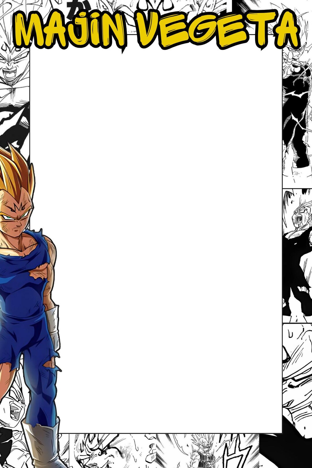 Majin Vegeta Custom Frames - Etsy