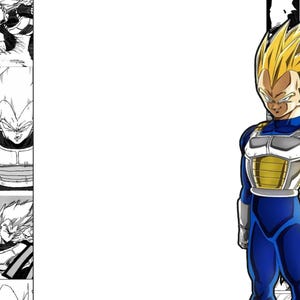 SSJ Vegeta Custom Frames - Etsy