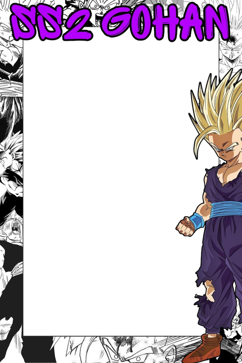 Gohan SS2 Custom Frames - Etsy