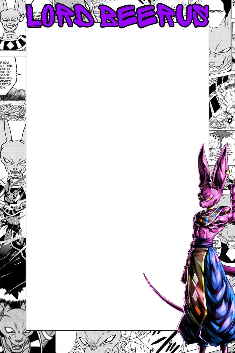 Beerus Custom Frames - Etsy