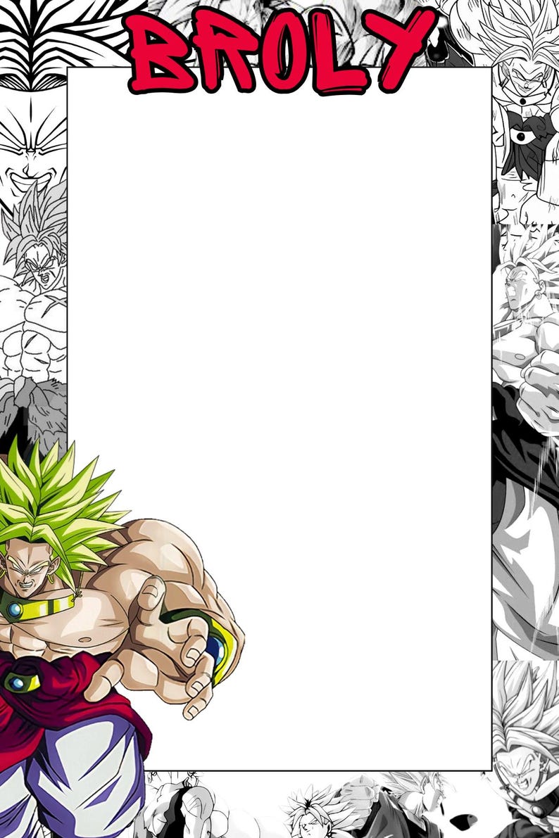 Broly Custom Frames - Etsy
