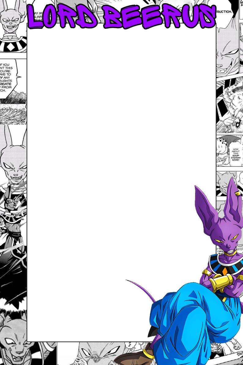 Beerus Custom Frames - Etsy