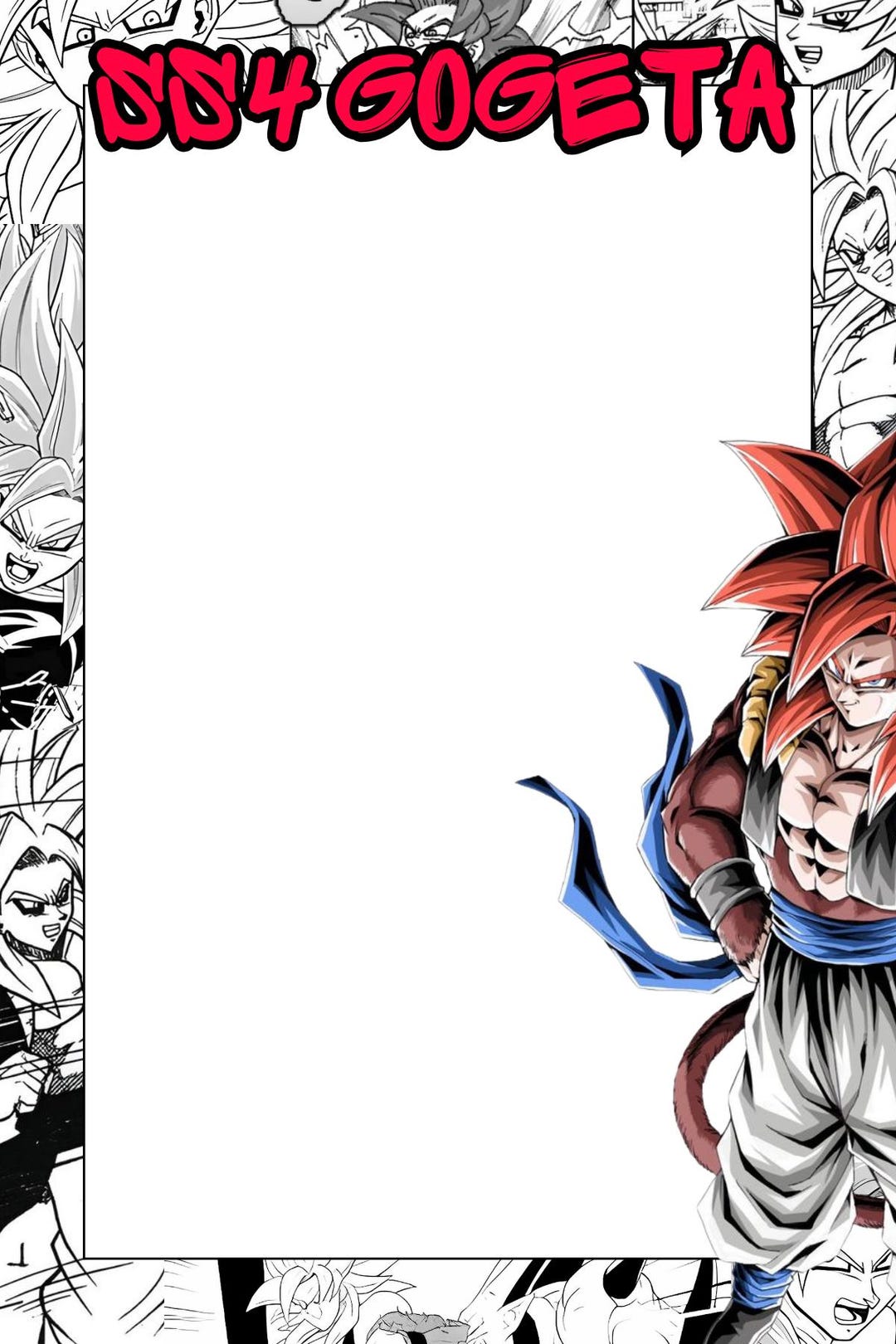 Gogeta Custom Frames - Etsy