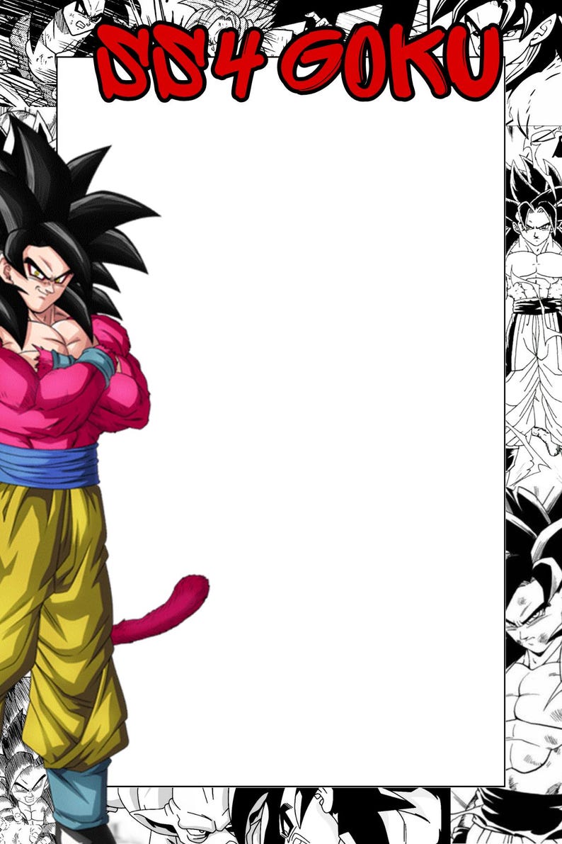 Goku Gtcustom Frames - Etsy