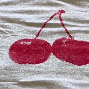Cherry Girl Red Cherry Graphic Baby Tee - Etsy