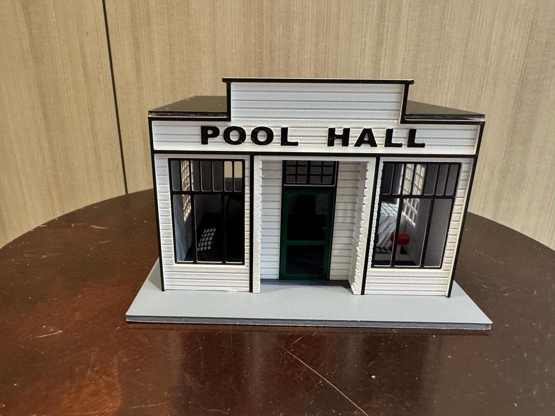 O Scale "pool Hall" W/accessories - Etsy