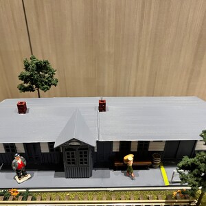 O Scale Train Station C&O Style cass Scenic Rr Kit - Etsy