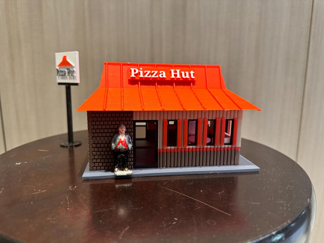 O Scale "pizza Hut” Inspired Building - Etsy