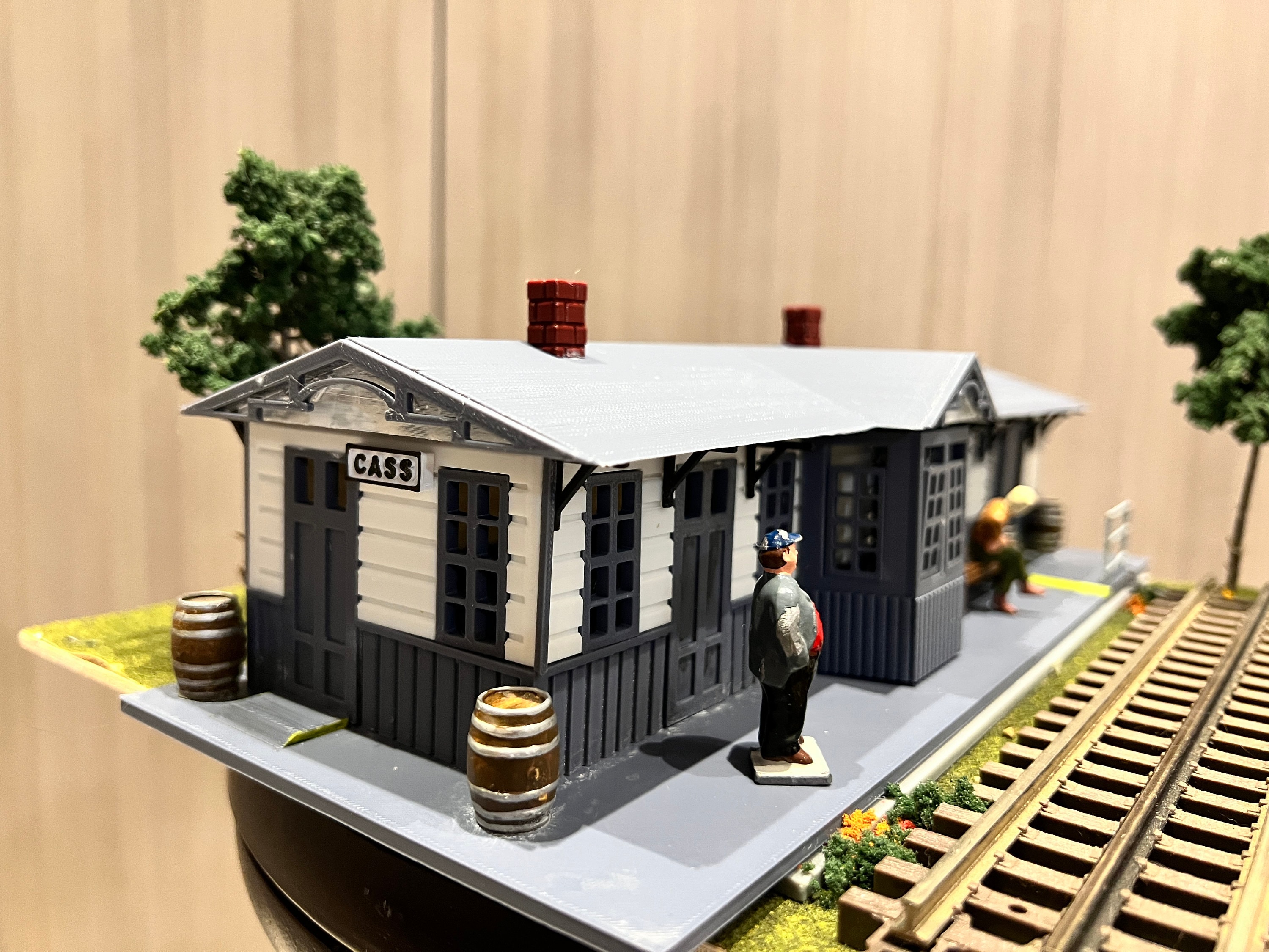 O Scale Train Station C&O Style cass Scenic Rr Kit - Etsy