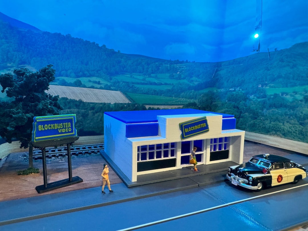 HO Scale Blockbuster Video - BUILT - Etsy