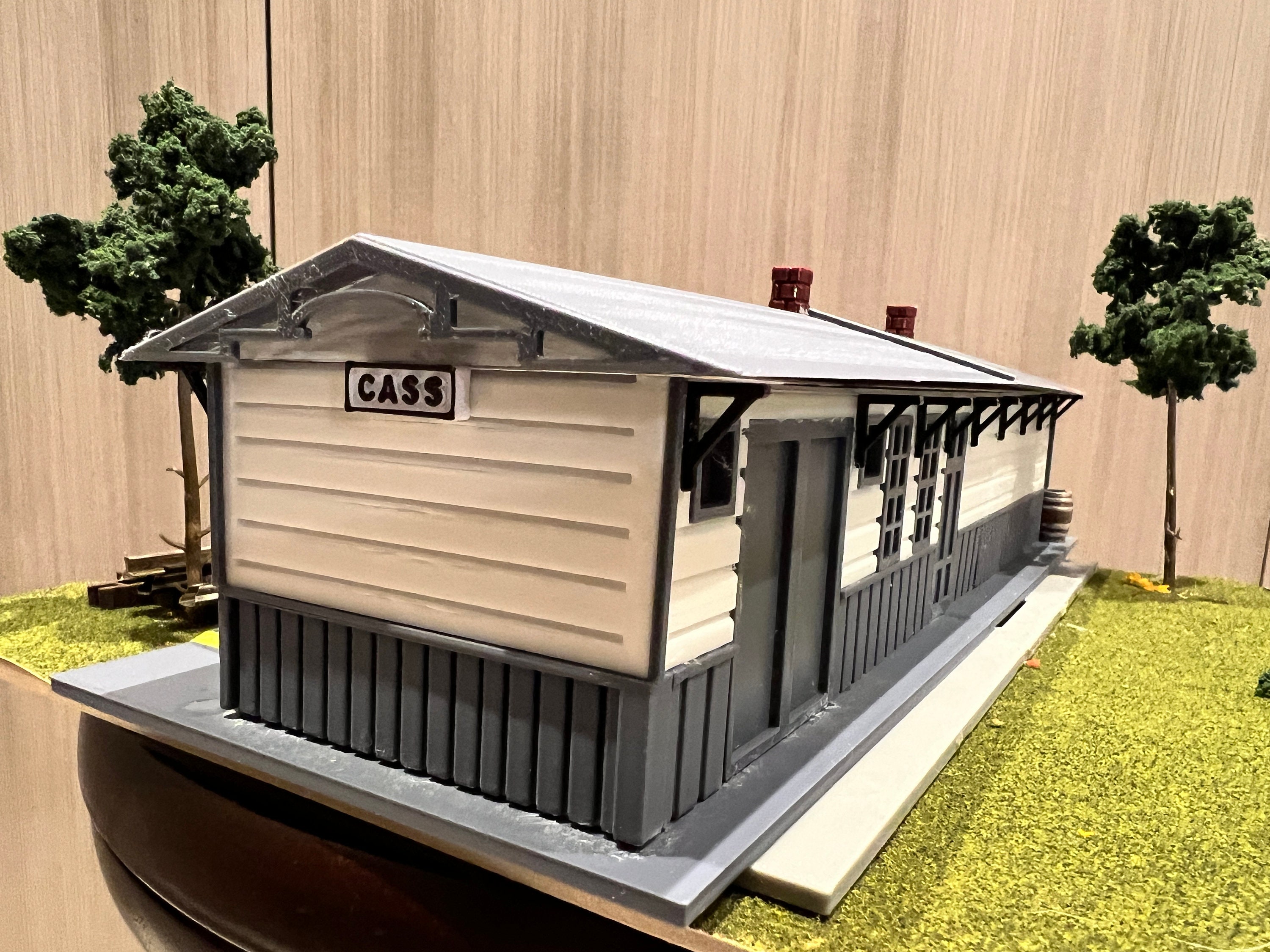O Scale Train Station C&O Style cass Scenic Rr Kit - Etsy