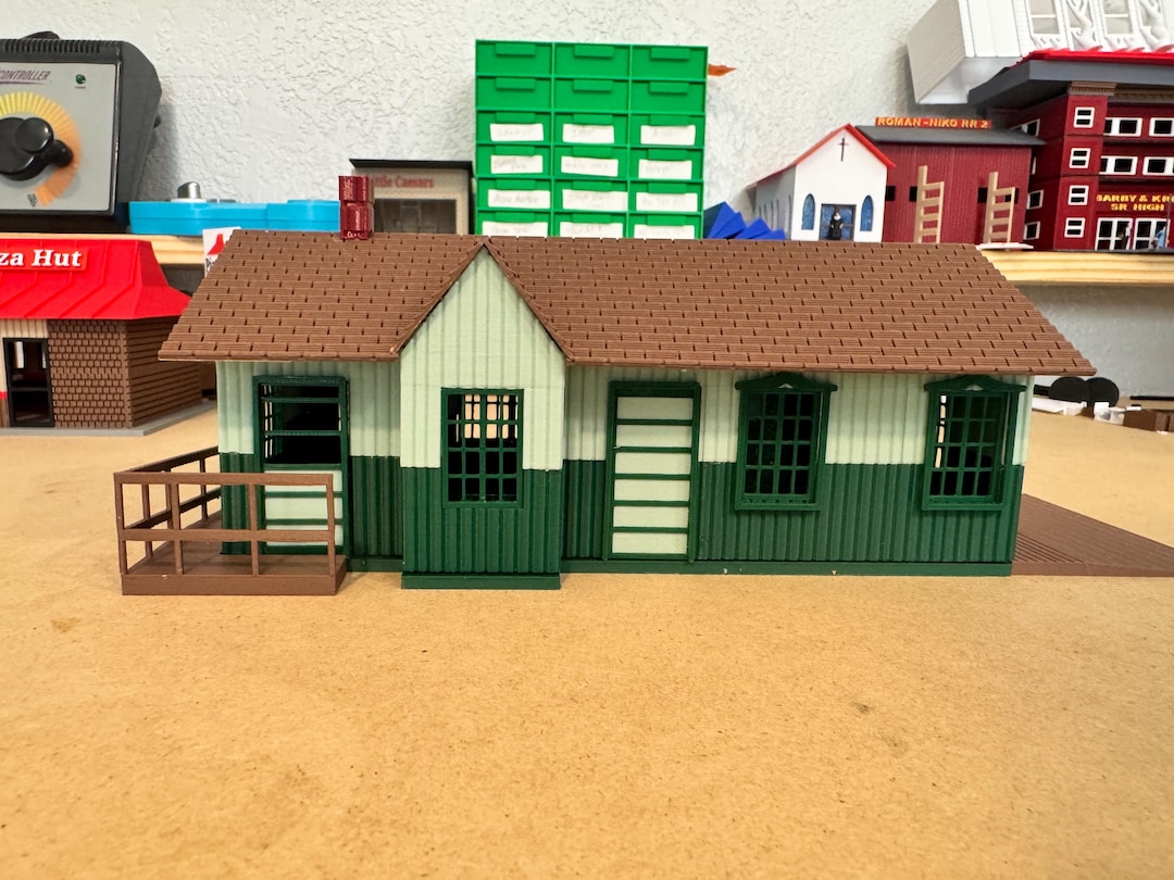 O Scale "katy Texas" Train Station Kit - Etsy
