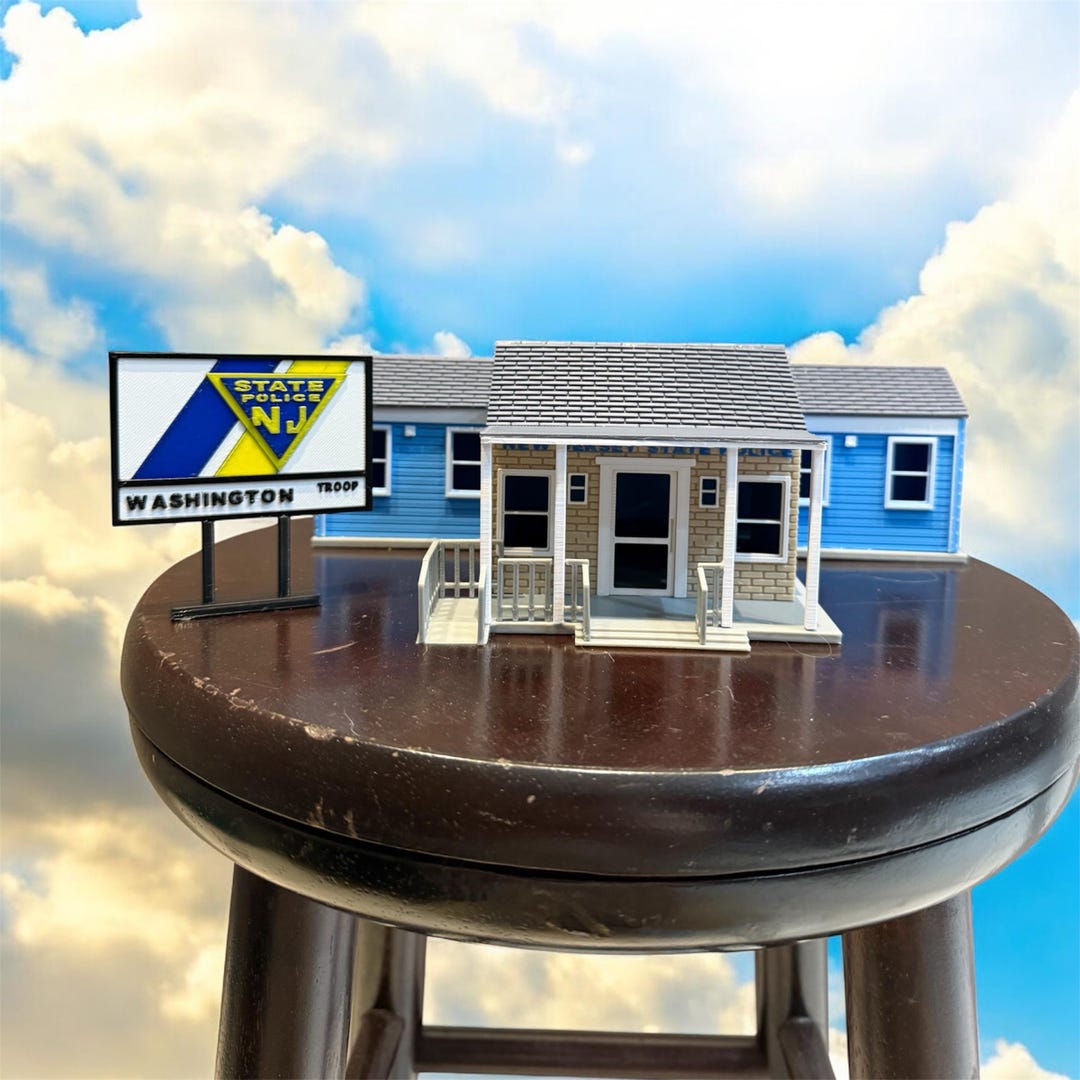 O Scale "new Jersey State Police Barracks" 3D Printed Kit - Etsy Canada