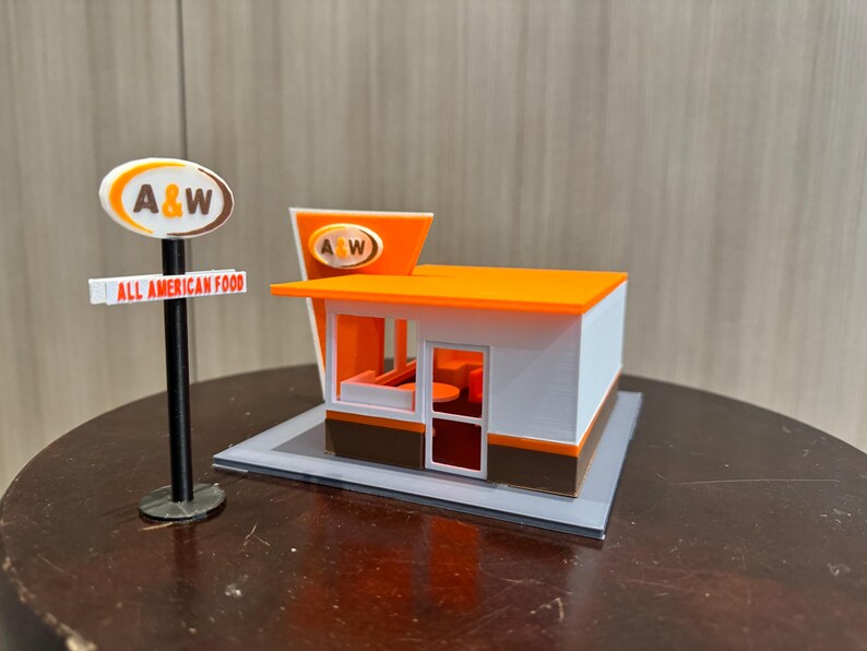 O Scale A&W Building - Etsy