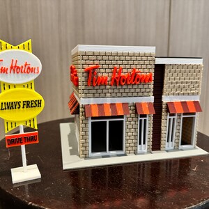 O Scale Tim Hortens Inspired Building Kit - Etsy