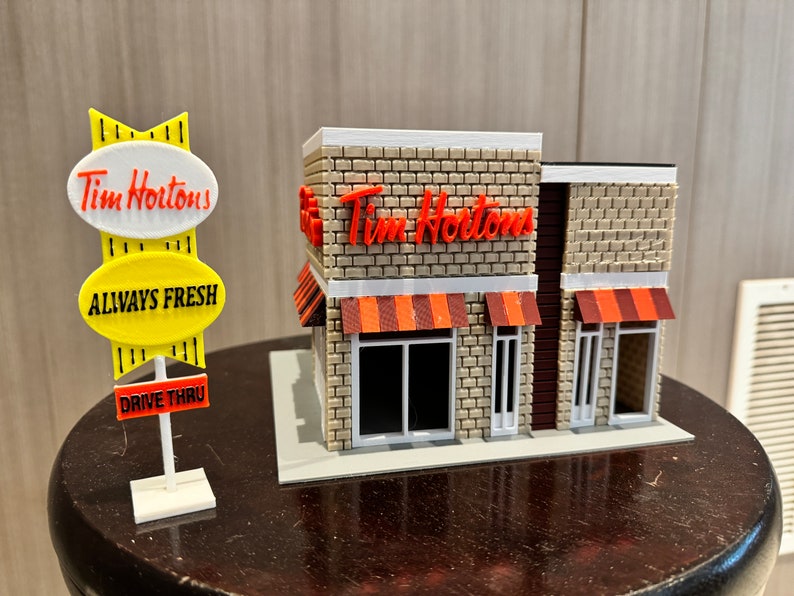 O Scale Tim Hortens Inspired Building Kit - Etsy