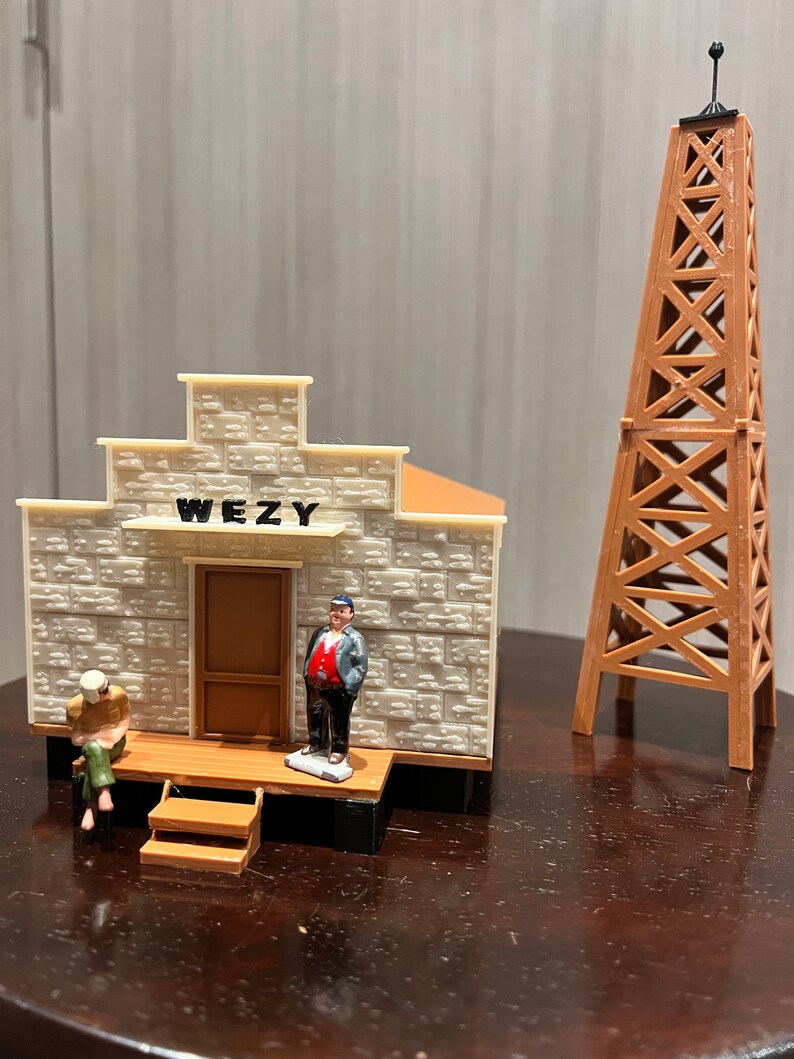 O Scale "wezy" Radio Station and Towe Kit - Etsy