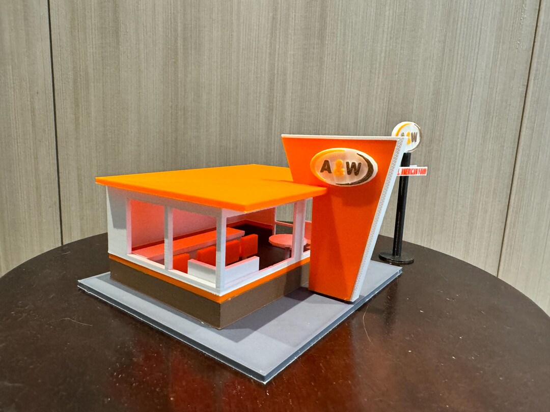 O Scale A&W Building - Etsy