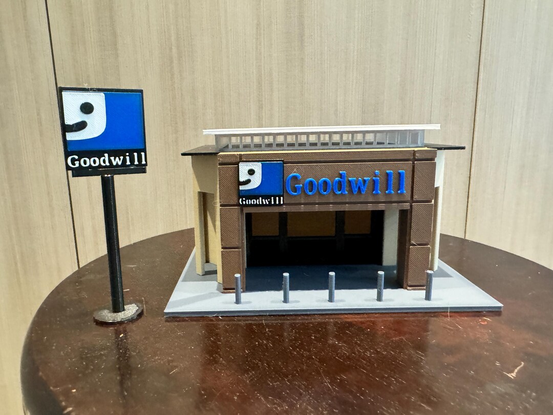 O Scale Goodwill Inspired Building - Etsy