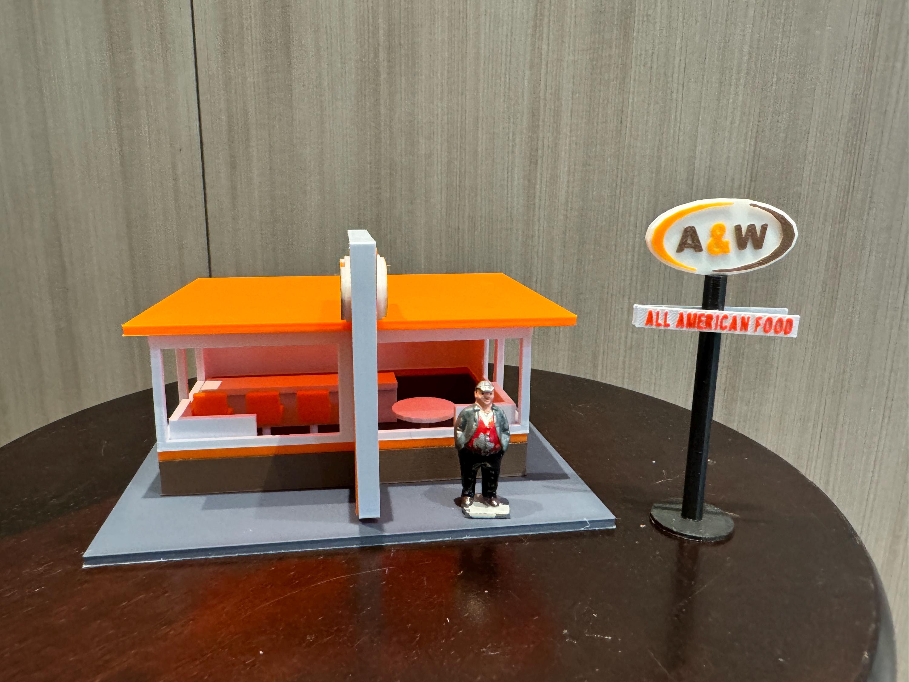 O Scale A&W Building - Etsy