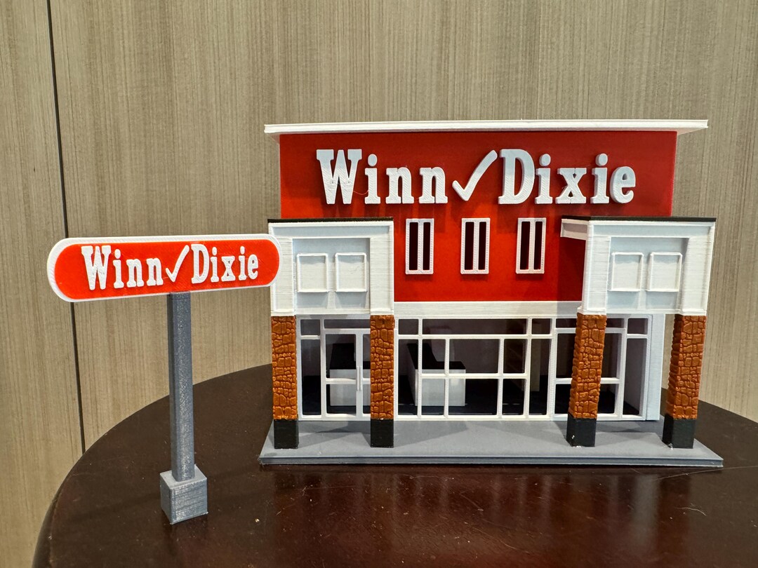 O Scale Winn Dixie Inspired Building W/ Interior Items - Etsy