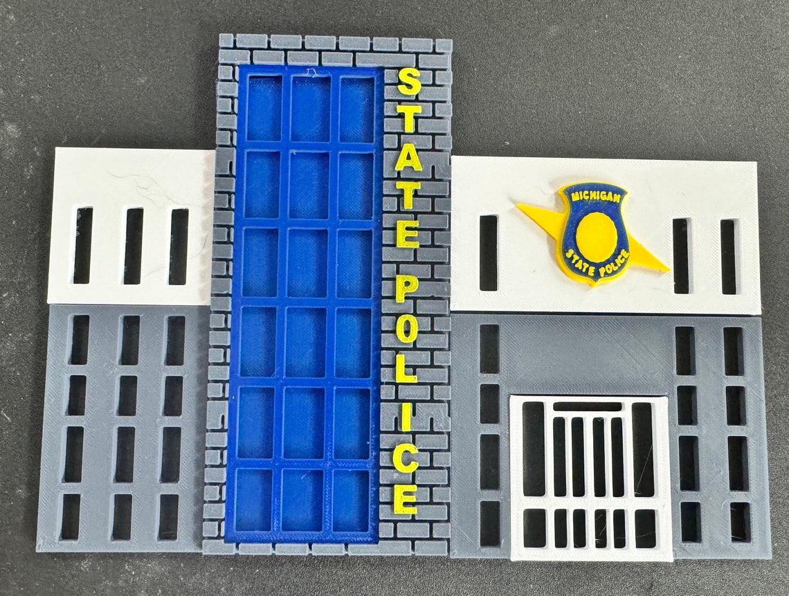 O Scale Police/state Police/highway Patrol/ Headquarters Kit - Etsy