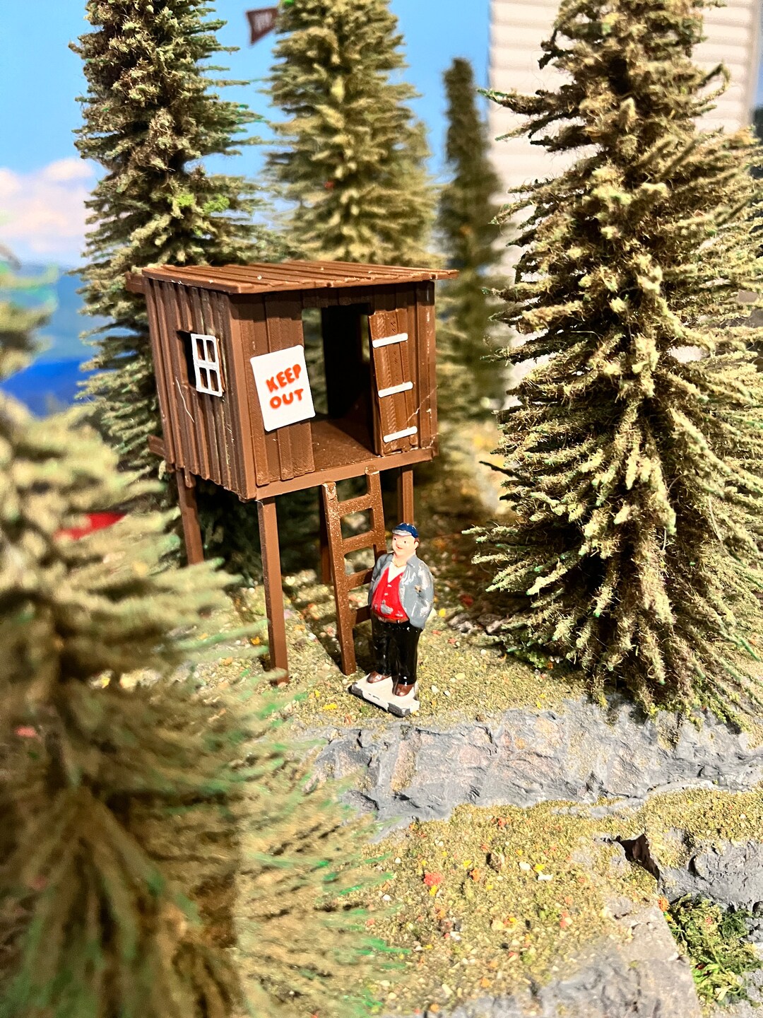 O Scale Tree House / Hunting Stand Kit - Etsy