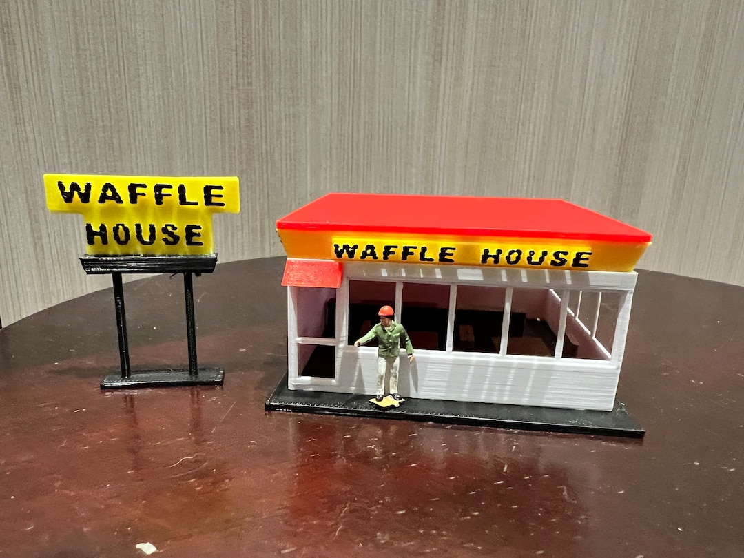 HO Scale Waffle House Structure Inspired Building - Etsy