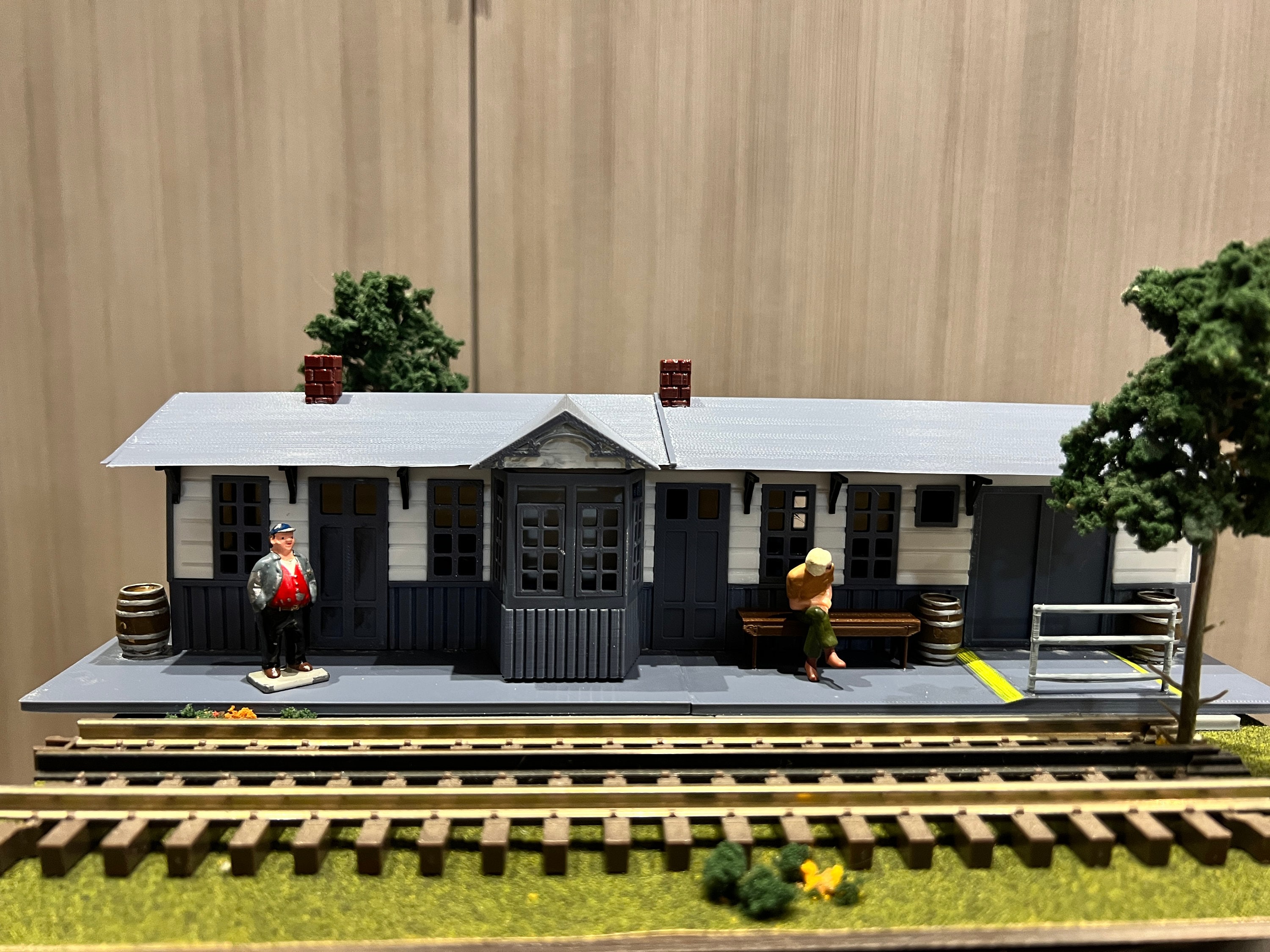 O Scale Train Station C&O Style cass Scenic Rr Kit - Etsy