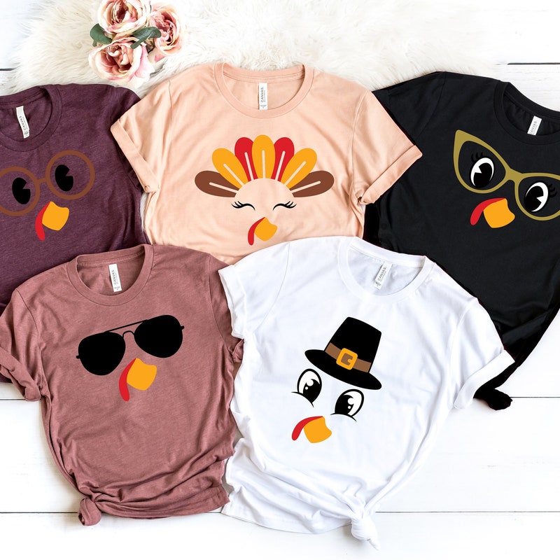 Turkey Face Shirt - Etsy