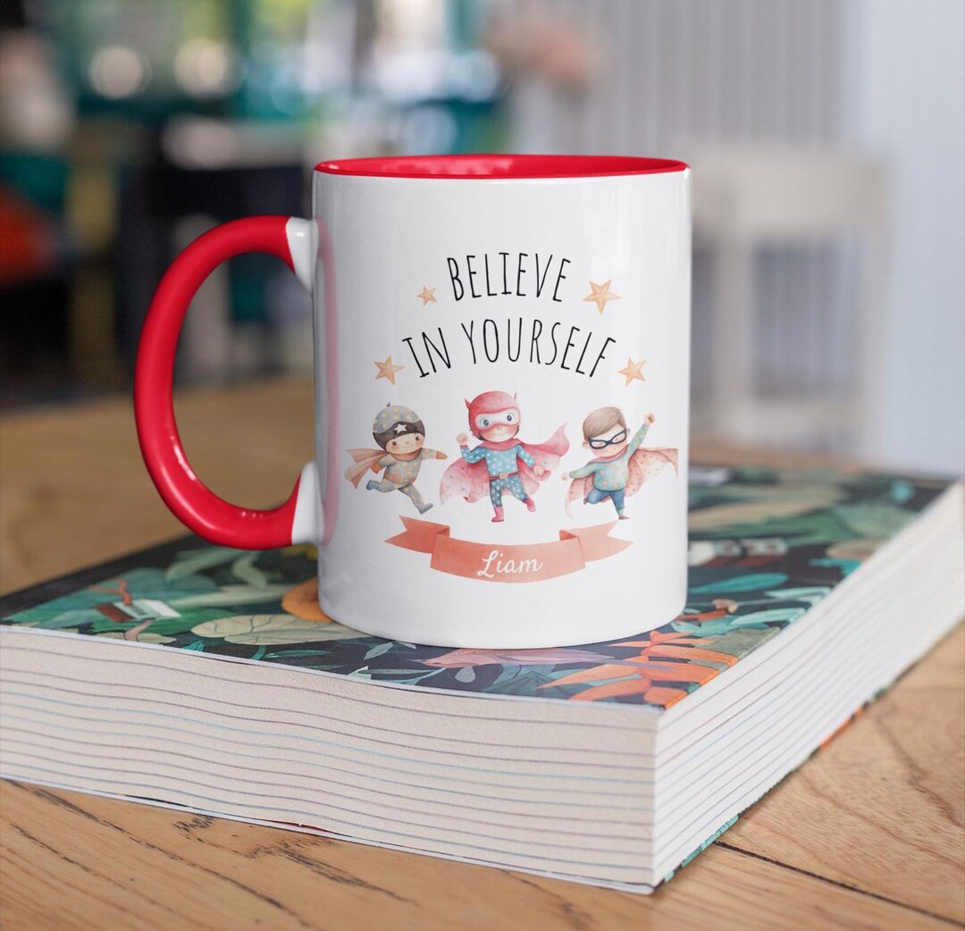 Custom Superhero Mug, Personalized Boys Mug, Gift for Boys, Custom Mug ...