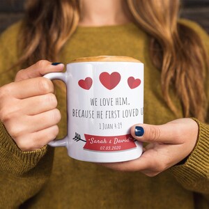 Christian Valentine's Day Mug, Bible Verse Mug, Couple Mugs, Custom ...