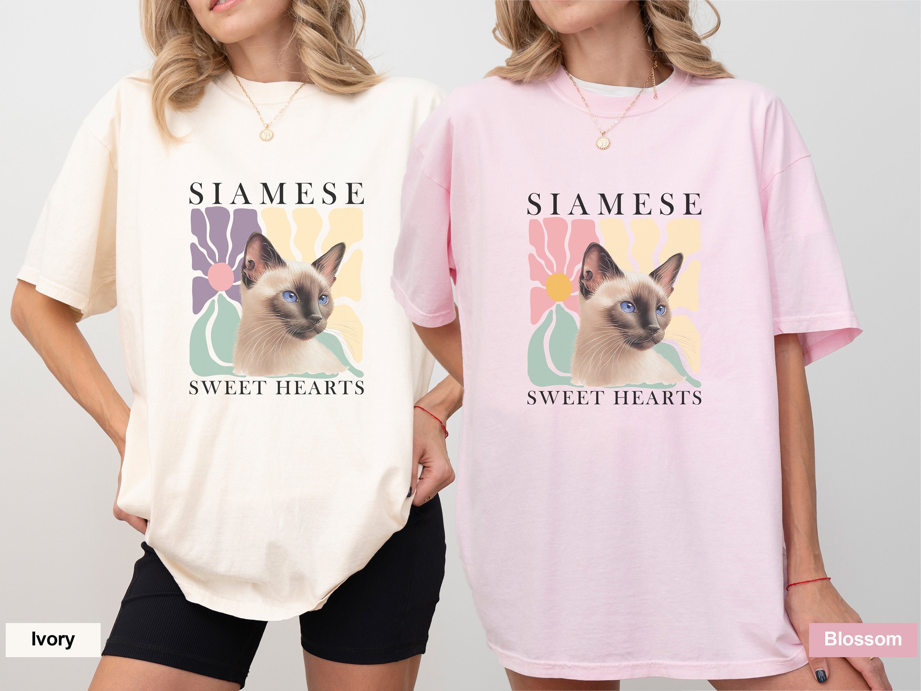 Siamese Tshirt, Matisse Style Siamese Tshirt, Siamese Cat Mom, Siamese Gift, Siamese Lover, Cat ...