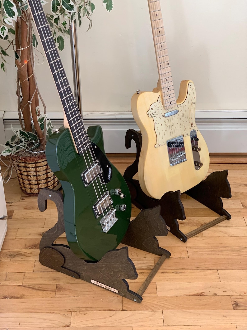 Cat Shaped Guitar Stand - for Electrics and Bass - Solo Made in ...