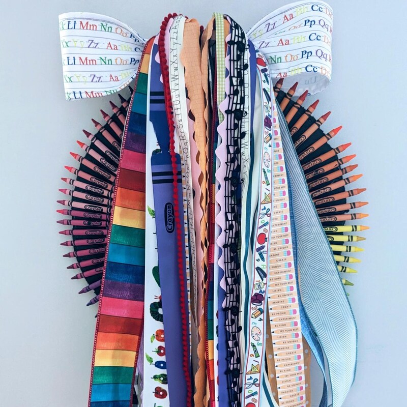 Crayon Wreath - Etsy