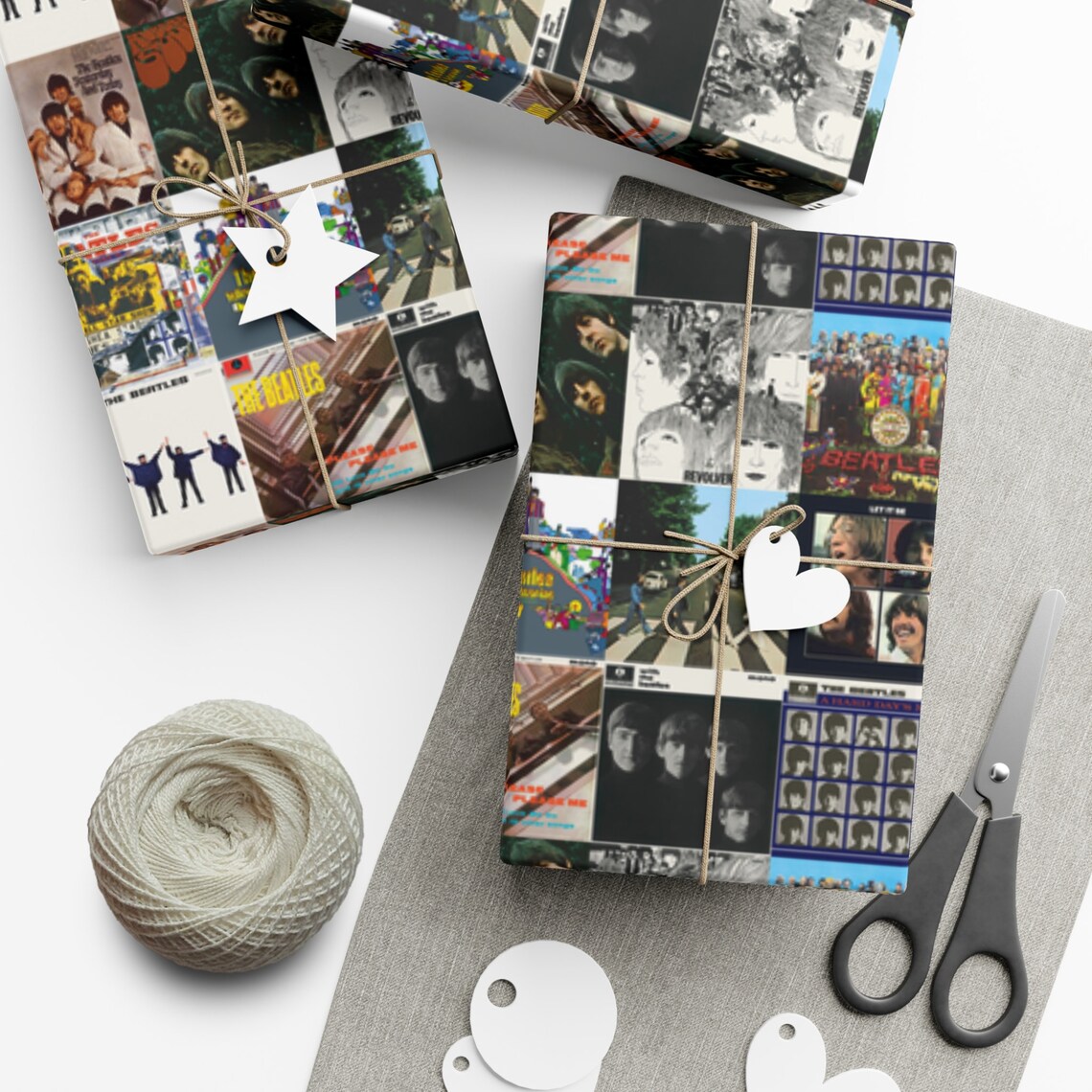 Fab Four Fête Gift Wrap Paper Beatles Album Collage Beatles - Etsy