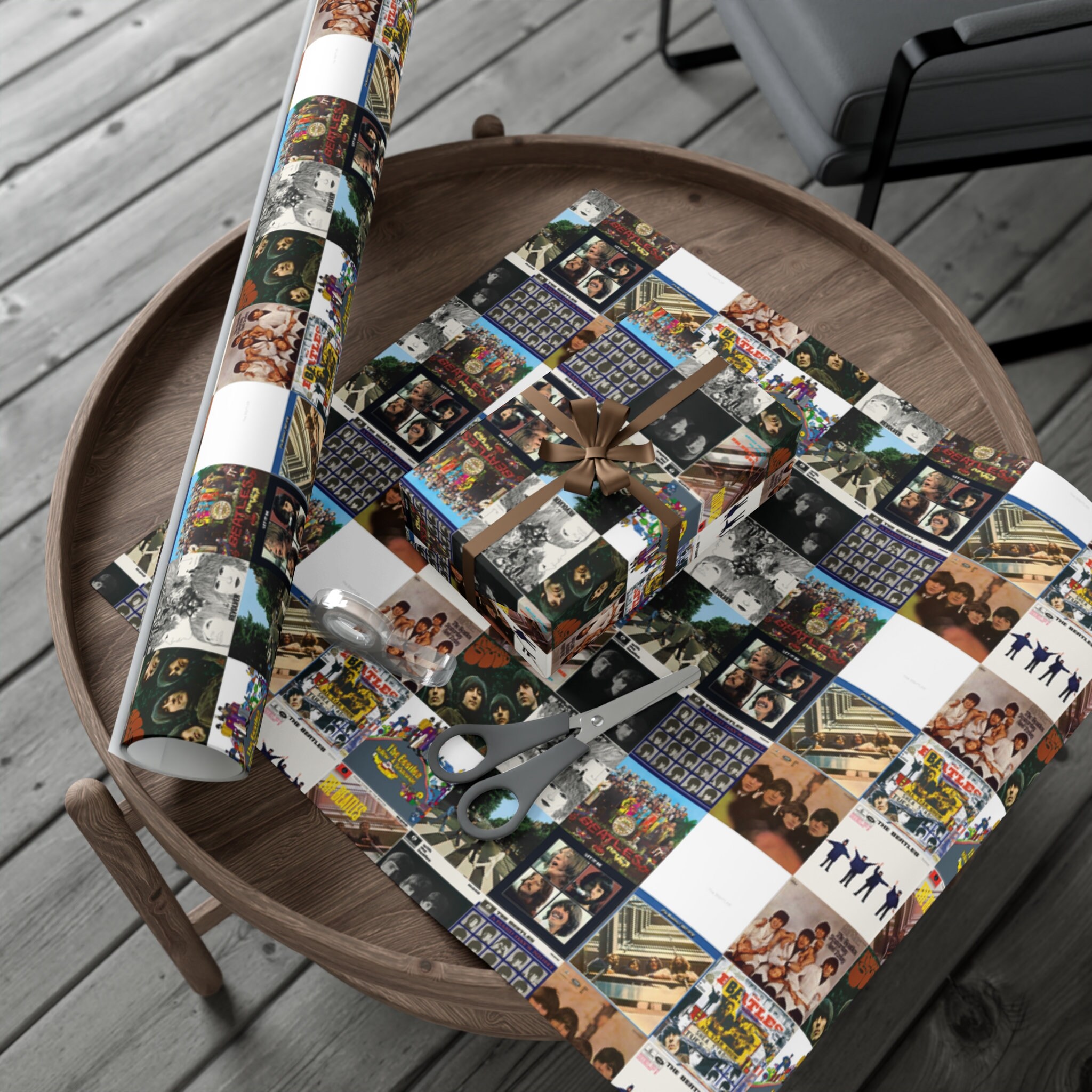 Fab Four Fête Gift Wrap Paper Beatles Album Collage Beatles - Etsy