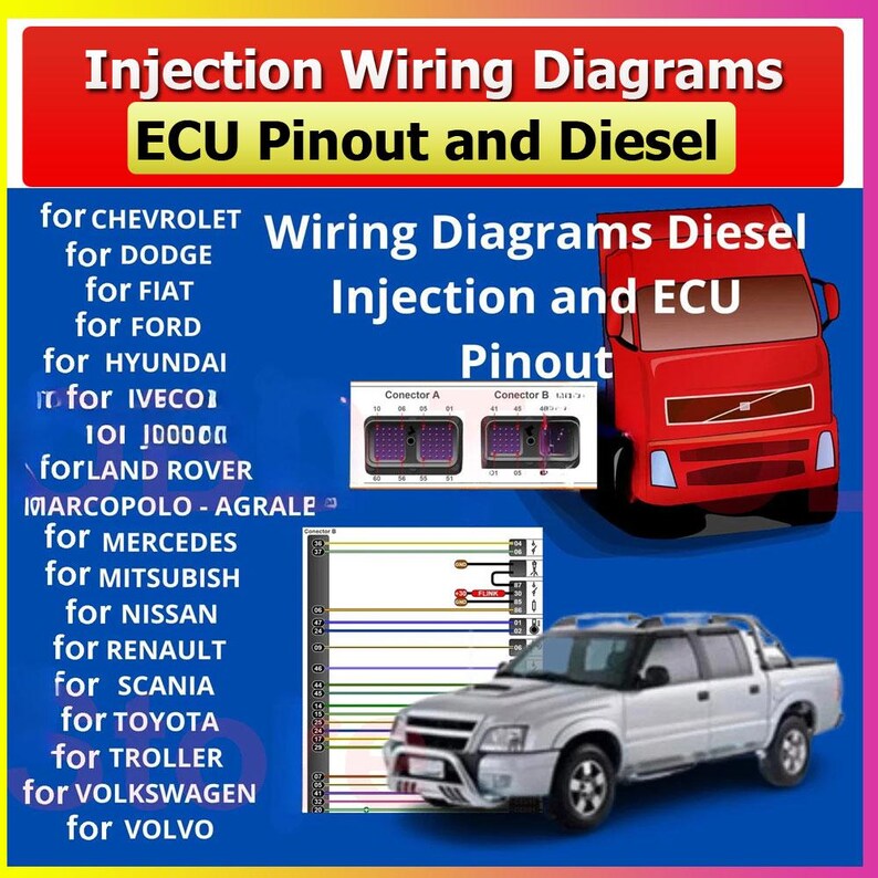 ECU Pinout and Diesel Injection Wiring Diagrams Repair Manual workshop ...