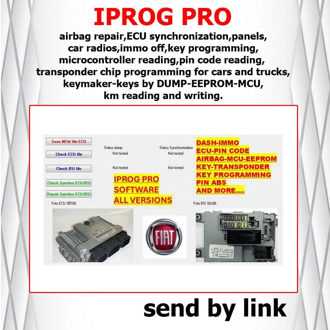 Iprog Pro Car Repair Diagnose Program Software Diagnostic Tool Multi Ecu Repair Auto Cars Airbag ...