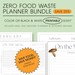 Zero Food Waste Kitchen Printables Bundle, Low-waste Living, Flexible ...