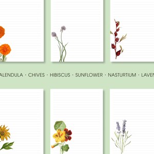 Printable Floral Stationery Set, Printable Writing Paper, Letter ...